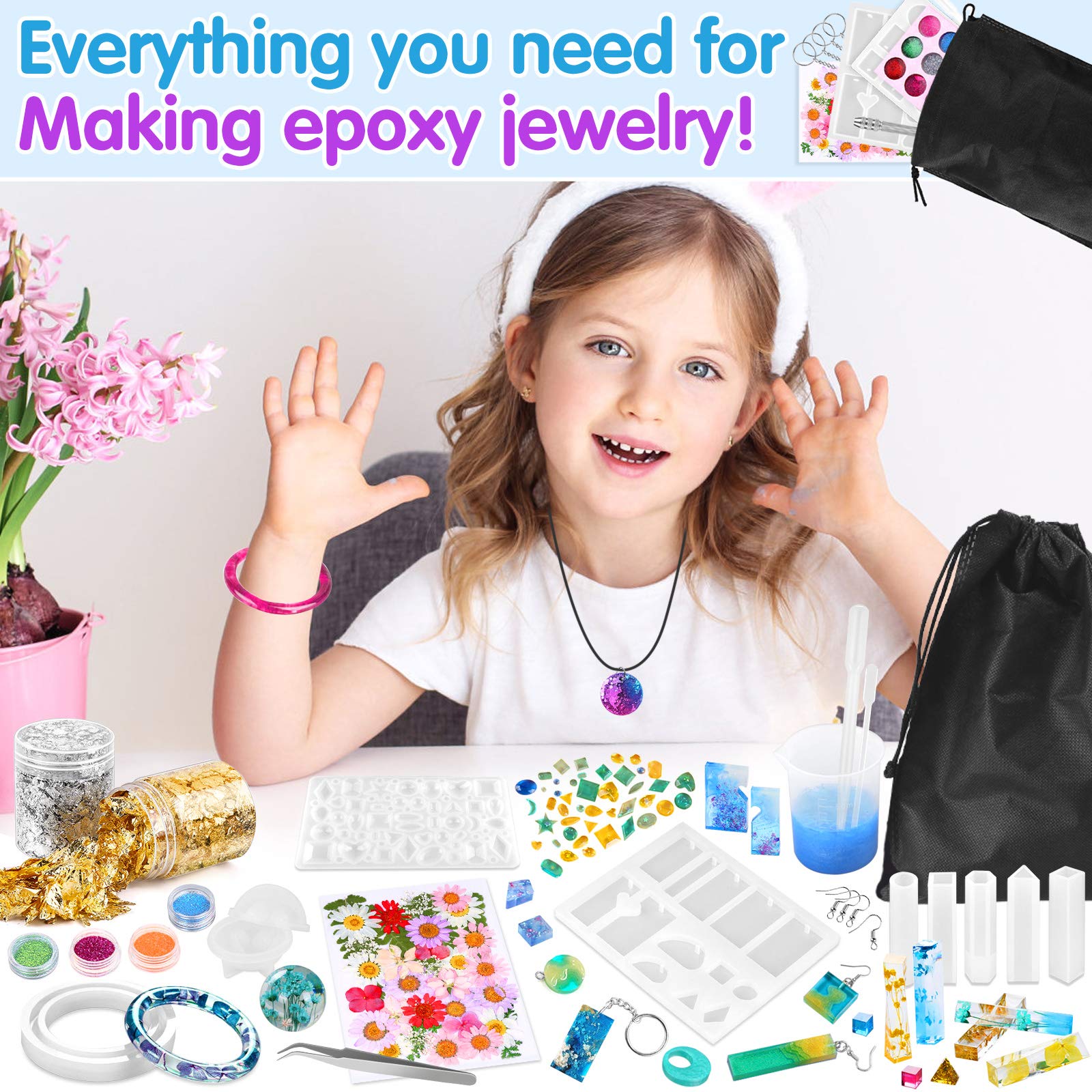 Epoxy Resin Jewelry Making Molds Beginner Supplies 238pc 238 Pcs Resin ...