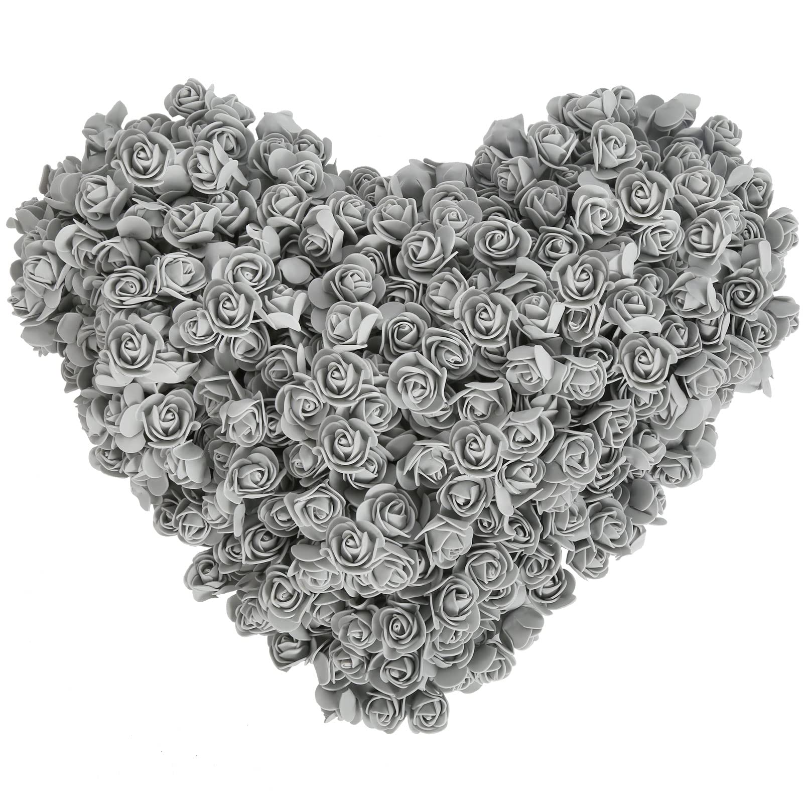 Amazon.com: INSUNSIX Mini Foam Rose Heads 500PCS Artificial Flower ...