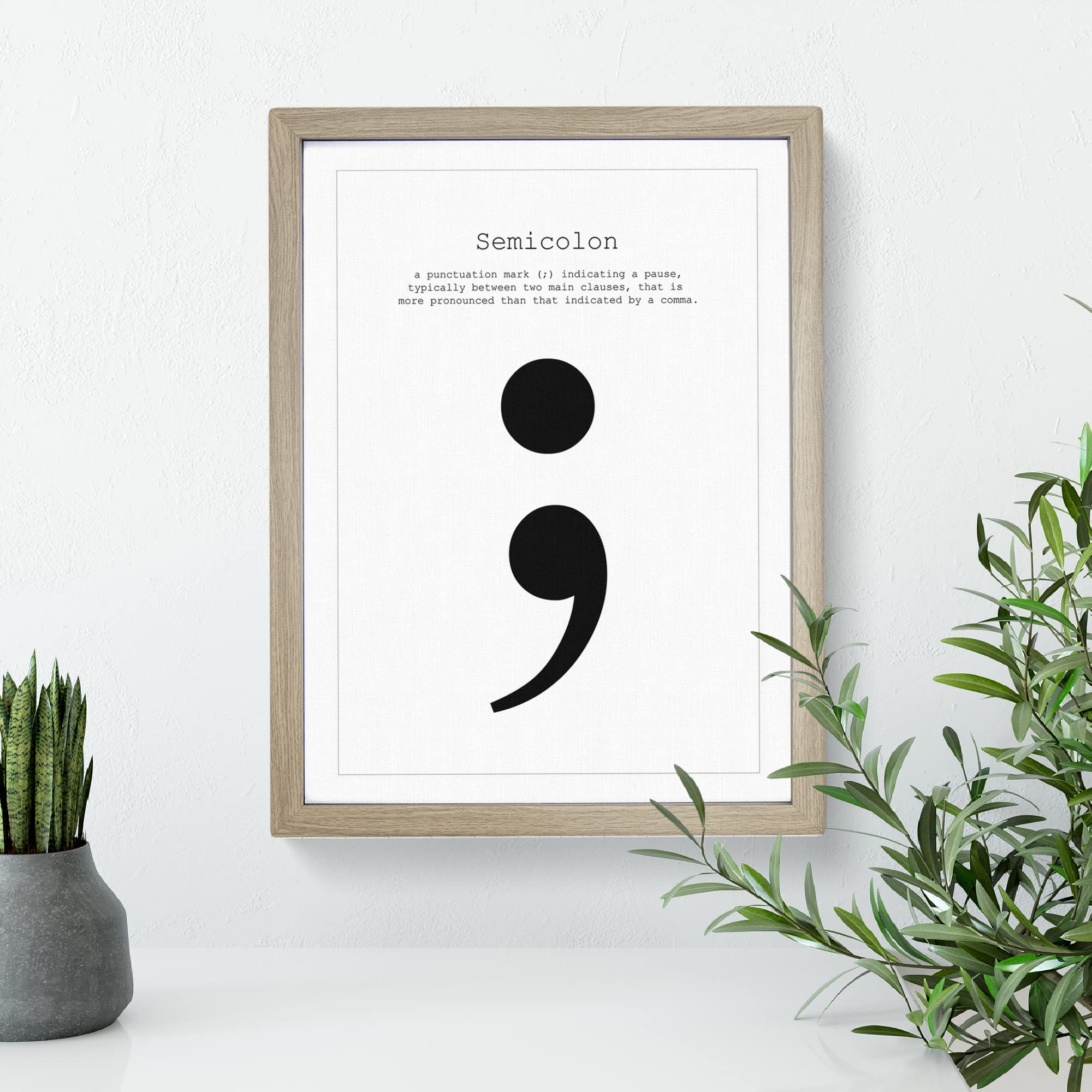 Semicolon Typography Semicolon Macrame Bracelet