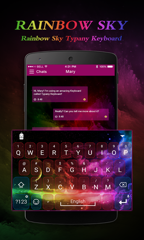 Rainbow Sky Theme&Emoji Keyboard - App on Amazon Appstore