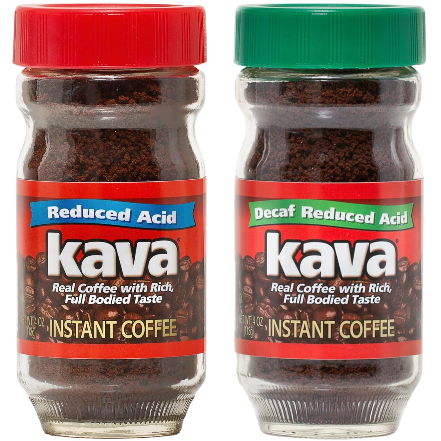 Amazon.com : Kava Low Acid Instant Coffee Lover Bundle Set, 4 Ounce ...