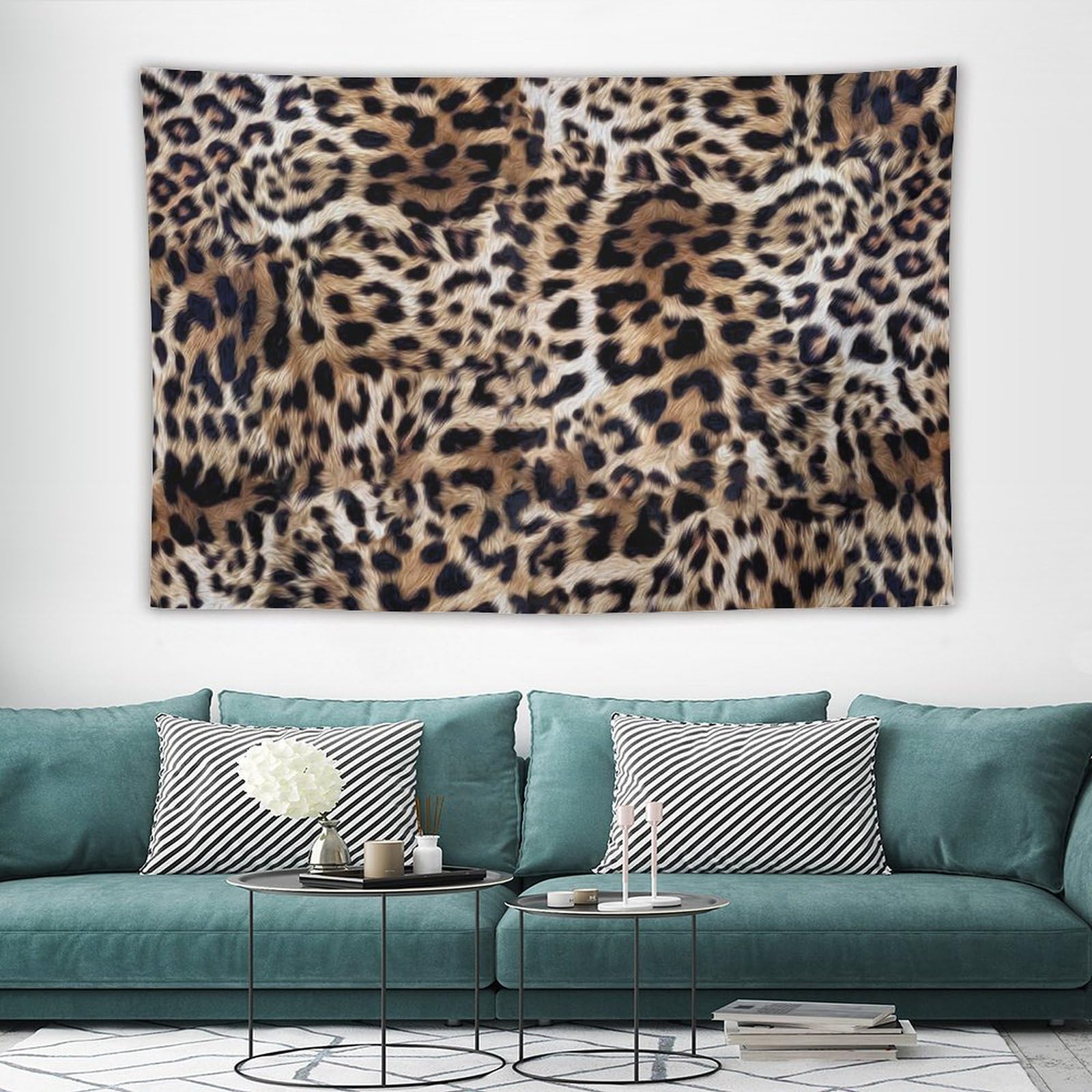 Amazon.com: HZOHNAGO Leopard Print Tapestry Nature Wildlife Vintage ...