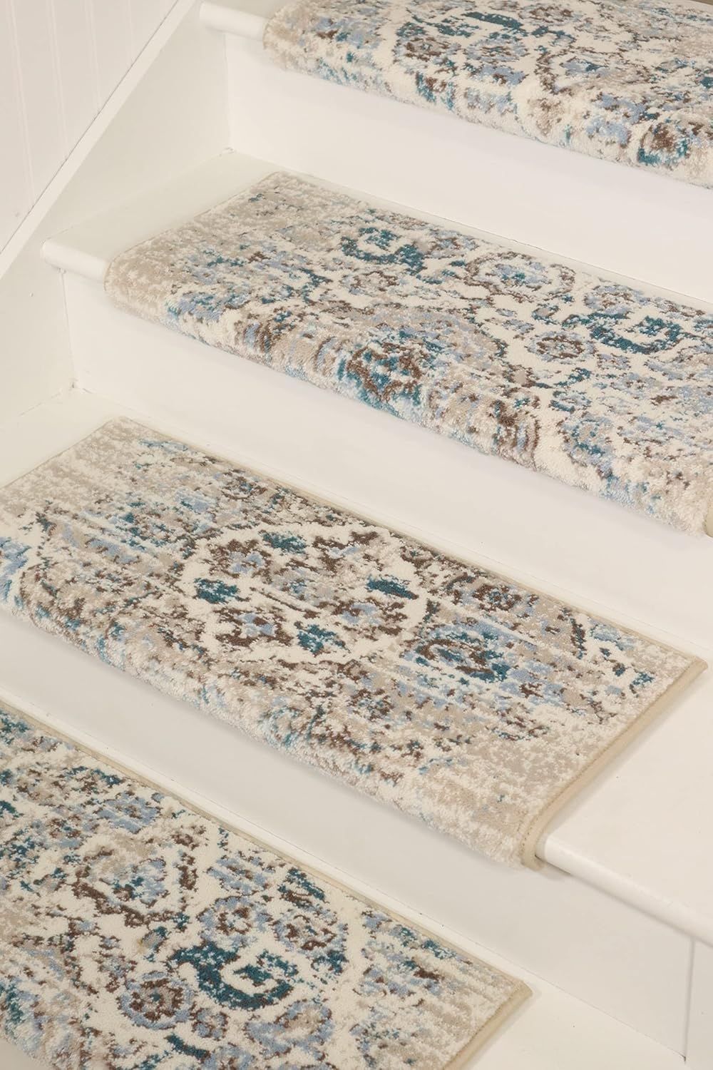 Oak Valley Designs™ Rounded Bullnose Carpet Stair Treads - Anti Slip ...