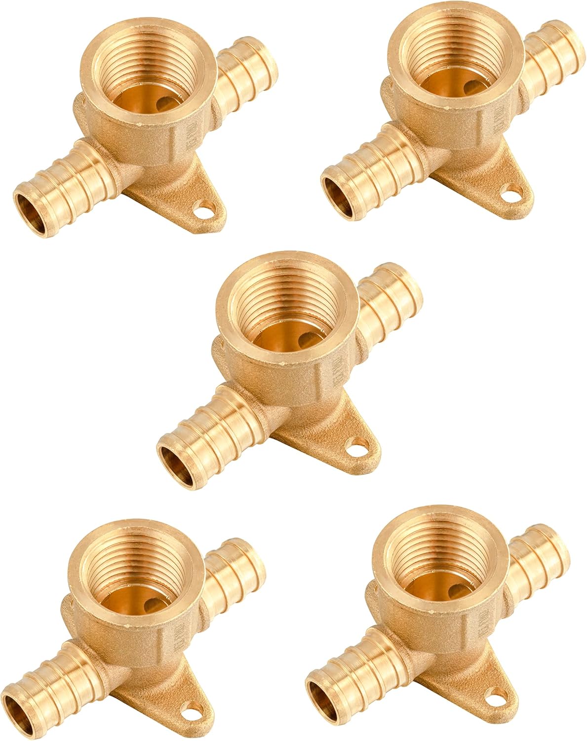 Amazon.com: 5 Pieces EFIELD 1/2" Pex X 1/2" Pex X 1/2" Female NPT Drop ...