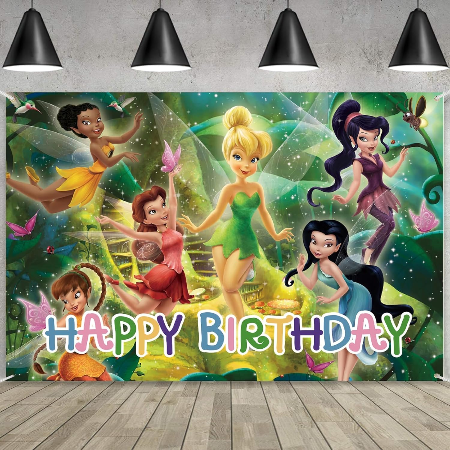 Amazon.com: Tinker bell Party Decorations, Tinker bell Theme Happy ...