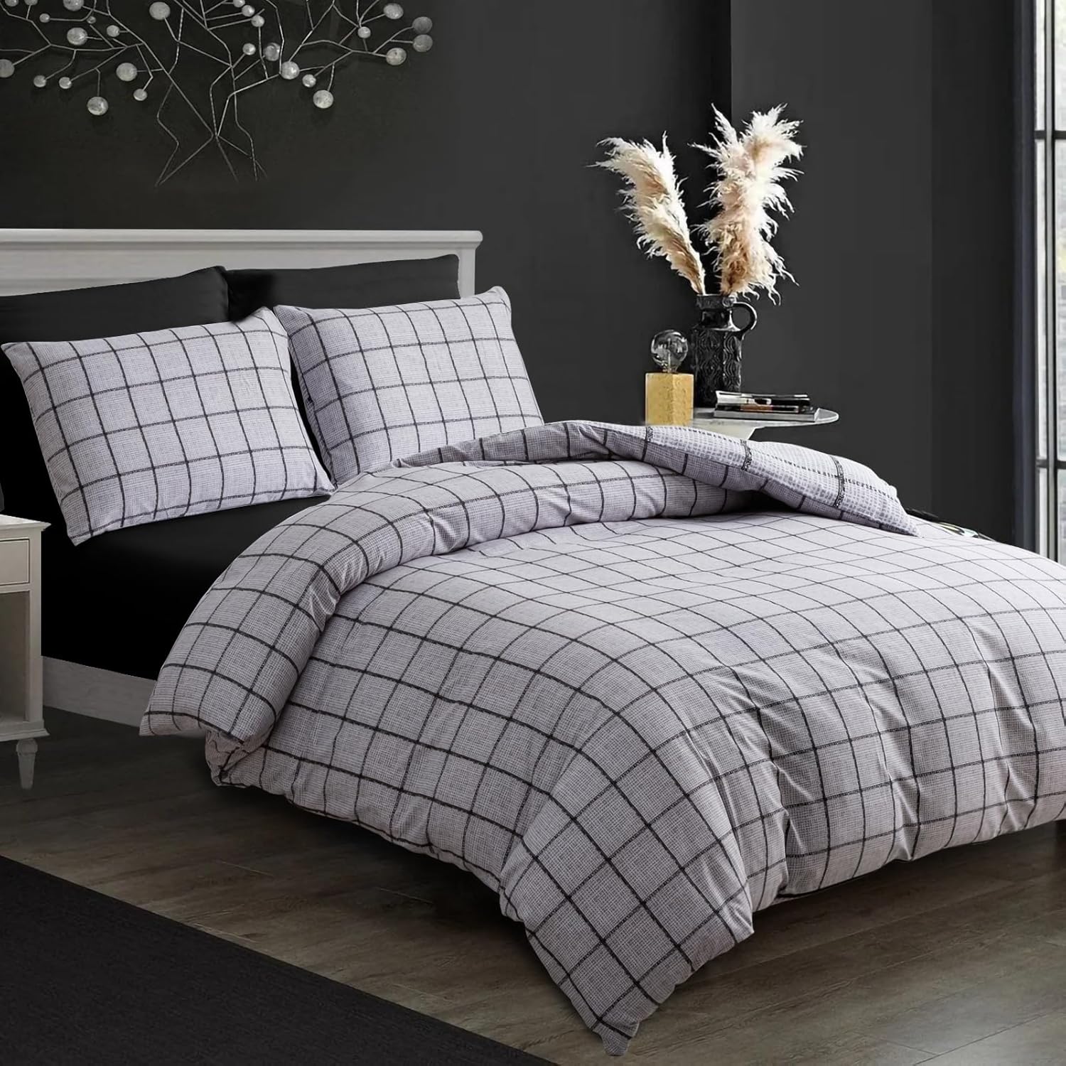 Pamposh Double Duvet Set Premium Brushed Microfiber Duvet Cover Double ...
