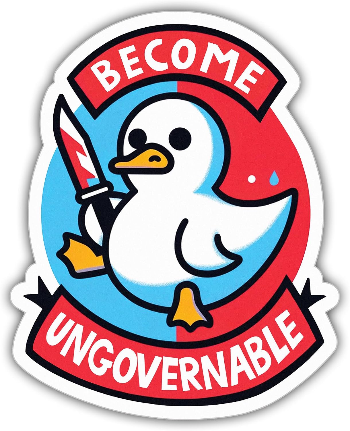 Amazon.com: Goose Stickers Funny Goose Become Ungovernable Colors Vinyl ...