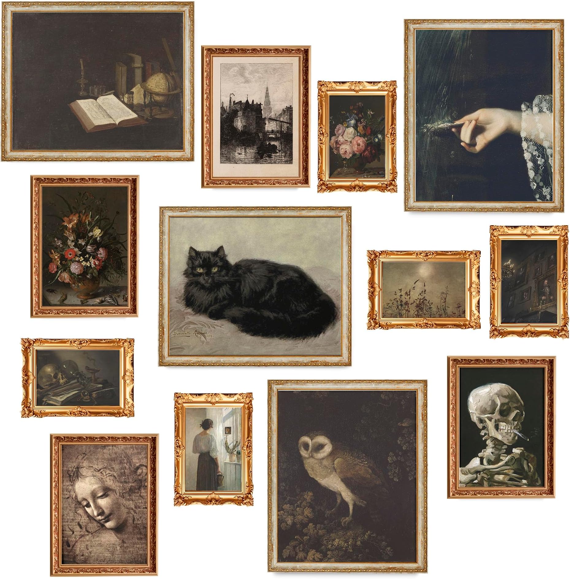 Amazon.com: Fardes Moody Decor Aesthetic, Dark Academia Decor, 13pcs ...