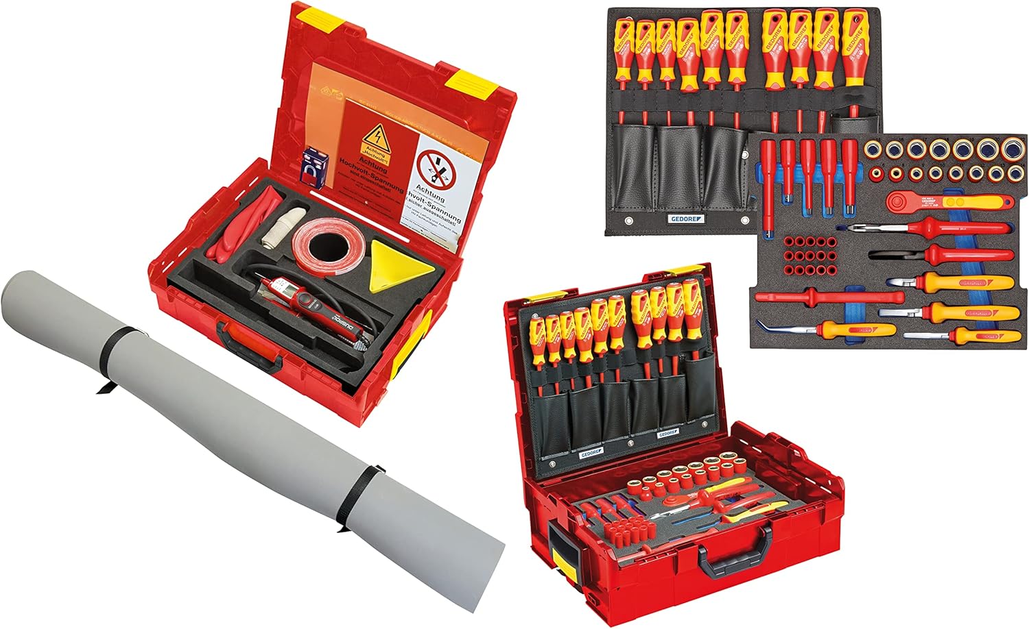 GEDORE Automotive VDE Tool Hybrid with Supplement 63-Piece 3/8 Inch ...