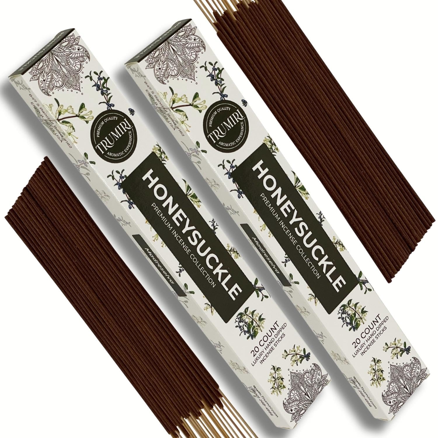Amazon.com: Honeysuckle Incense Sticks - Total 40 Insence-Sticks - Dual ...