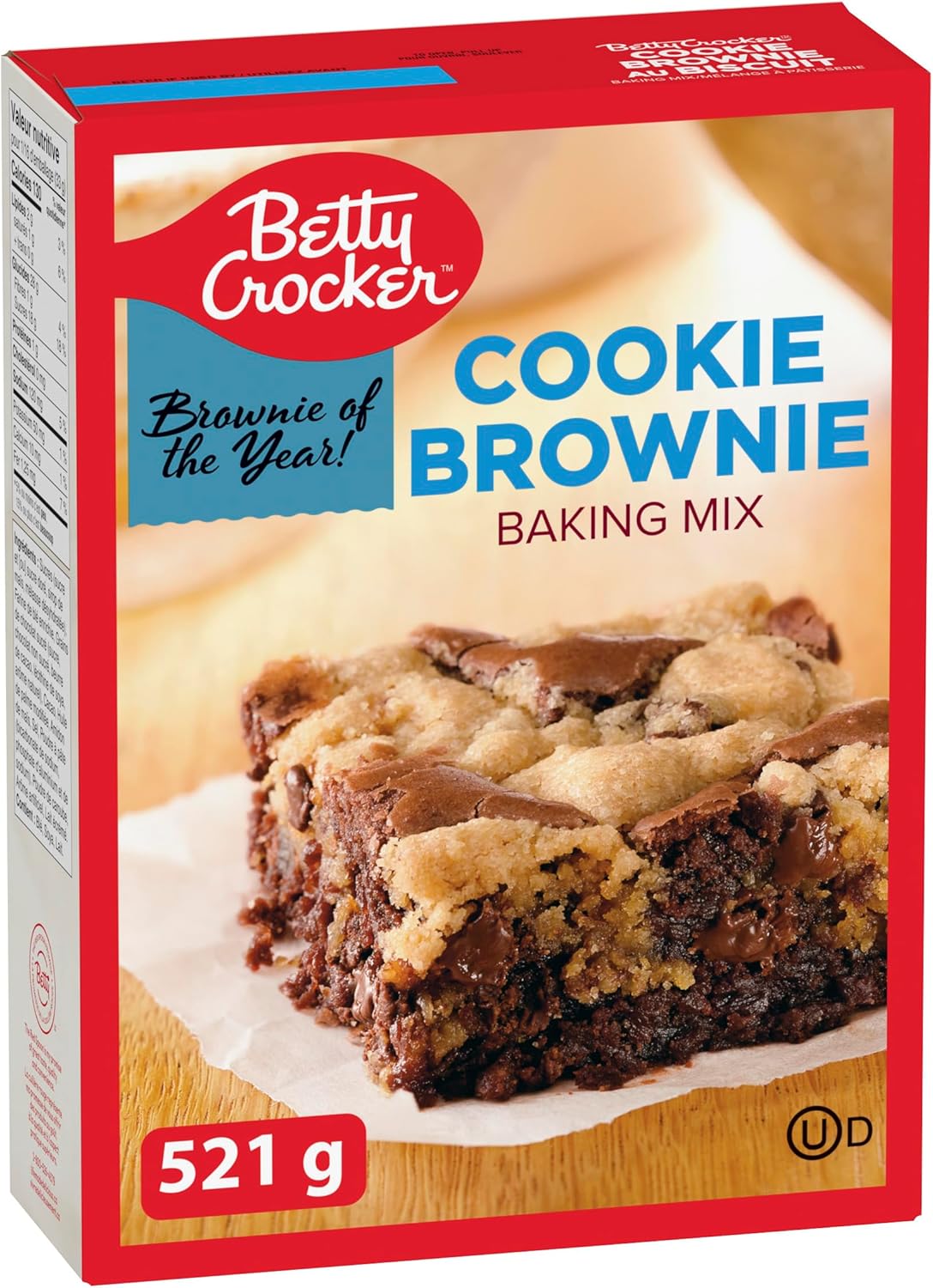 BETTY CROCKER Cookie Chocolate Fudge Brownies Mix, Premium Brownies ...