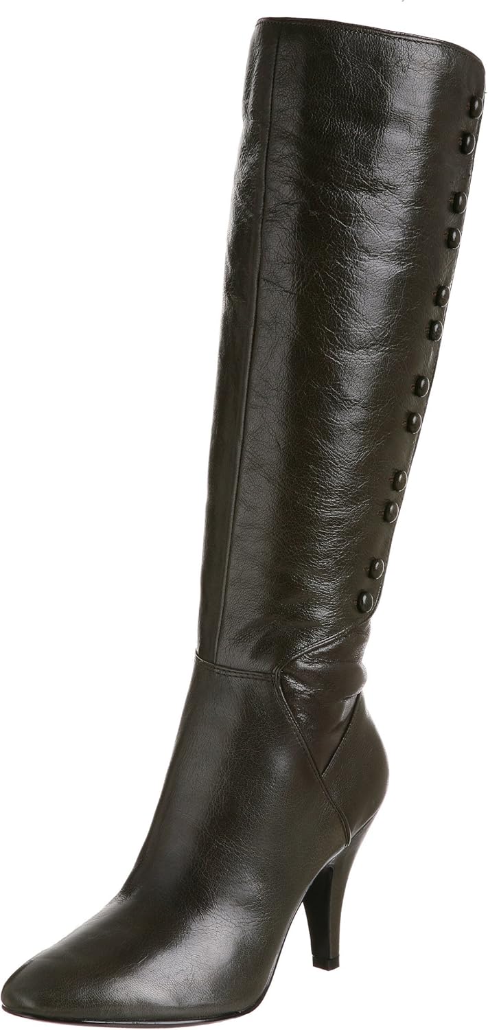 Amazon.com | NINE WEST Women's Iwas Boot,Dark Green,10 M US | Knee-High