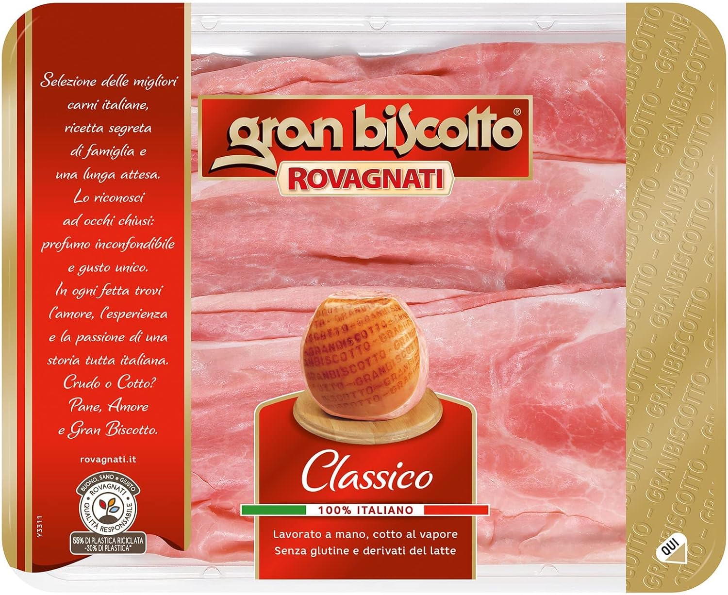Rovagnati | Prosciutto Cotto Affettato | 6 x 100g | Gran Biscotto ...