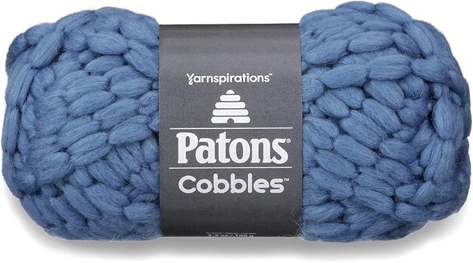 Amazon.com: Spinrite Patons Cobbles, Blue Shadow Yarn