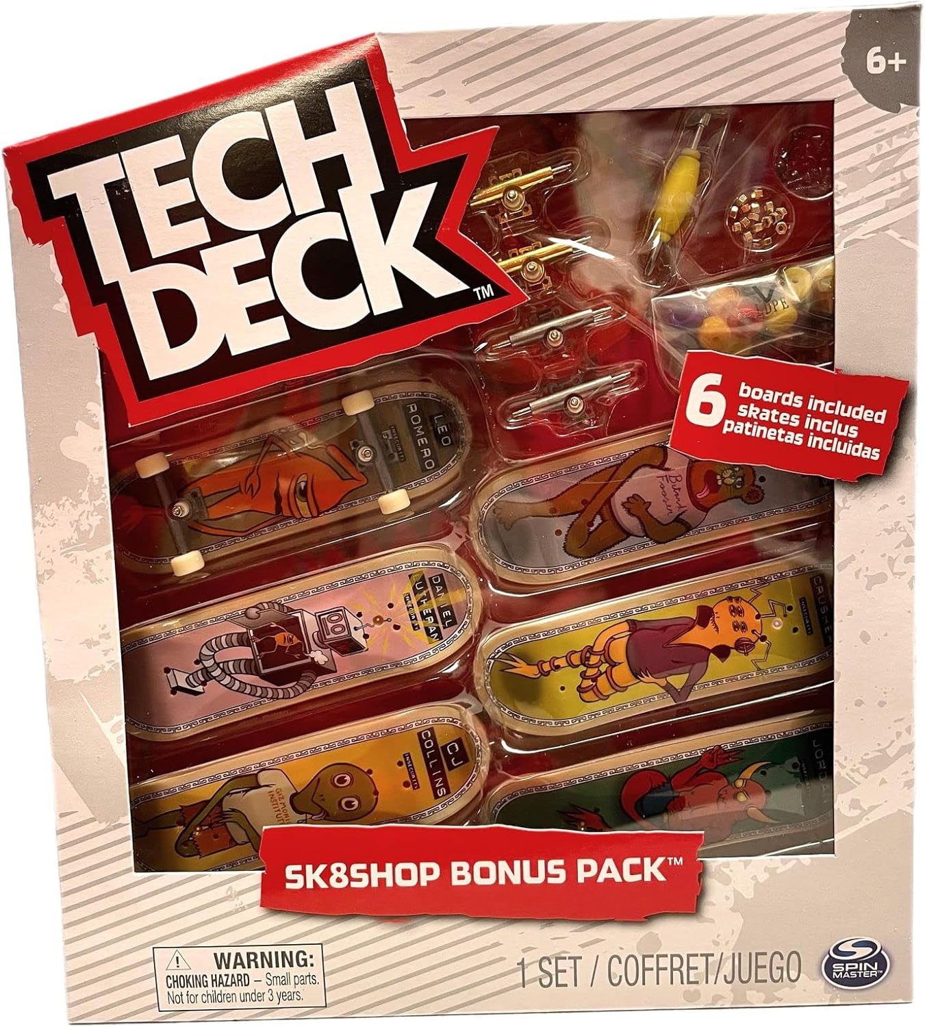 Amazon.com: TECH DECK Sk8shop Bonus Pack Mini Finger Skateboard Multi ...