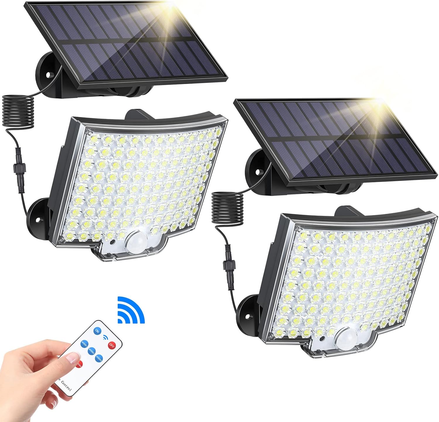 Solar Lights Outdoor Waterproof,Solar Motion Sensor Light Outdoor with ...