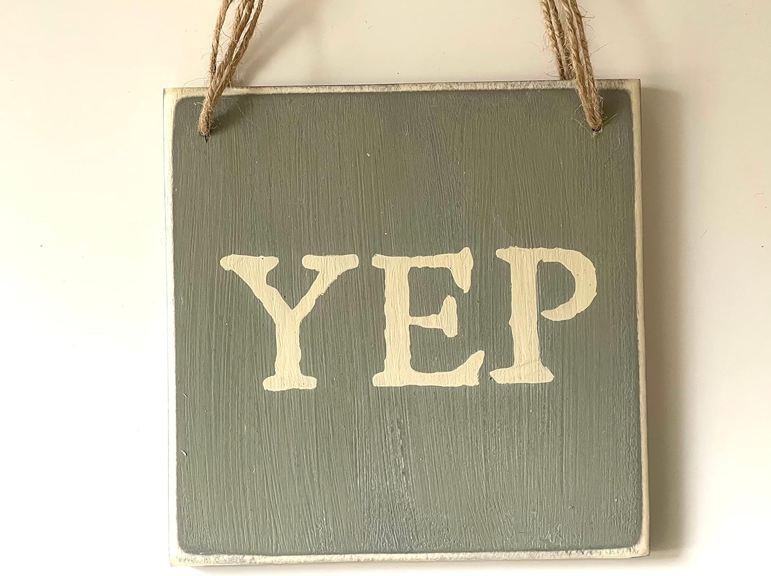 Amazon.com: HOUVSSEN Wood Signage Decor Nope Yep. Funny Door Sign. Home ...