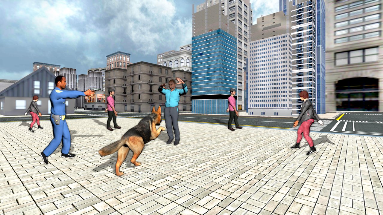 Police Rottweiler Dog Simulator 3D: : Cops Vs Robbers Jail Breakout ...