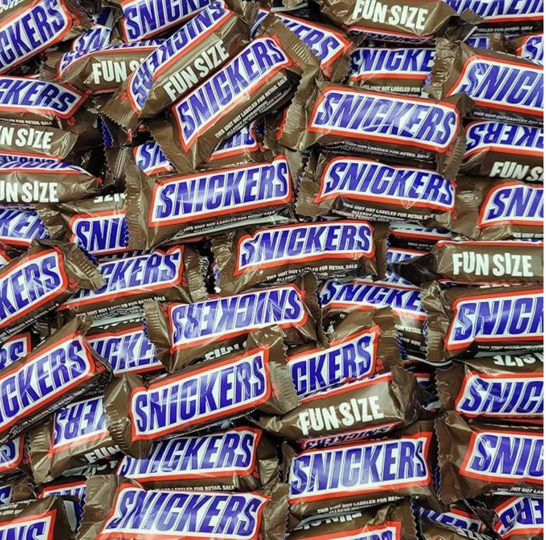 Amazon.com : Snickerss Fun Size Candy Bars, Individually Wrapped, Bulk ...