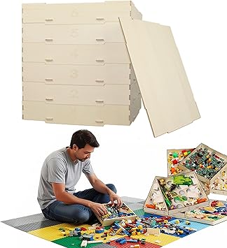 Amazon.com: JOYABEST 6-Tray Building Blocks Sorter Sifter | Portable ...