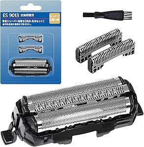 Amazon.co.jp: パナソニック用 互換 替刃 ES9013 外刃 ES9087 内刃 ES9068 一体型 セット 髭剃り 電動シェーバー 交換用 替刃 掃除用ブラシ付き ナショナル ...
