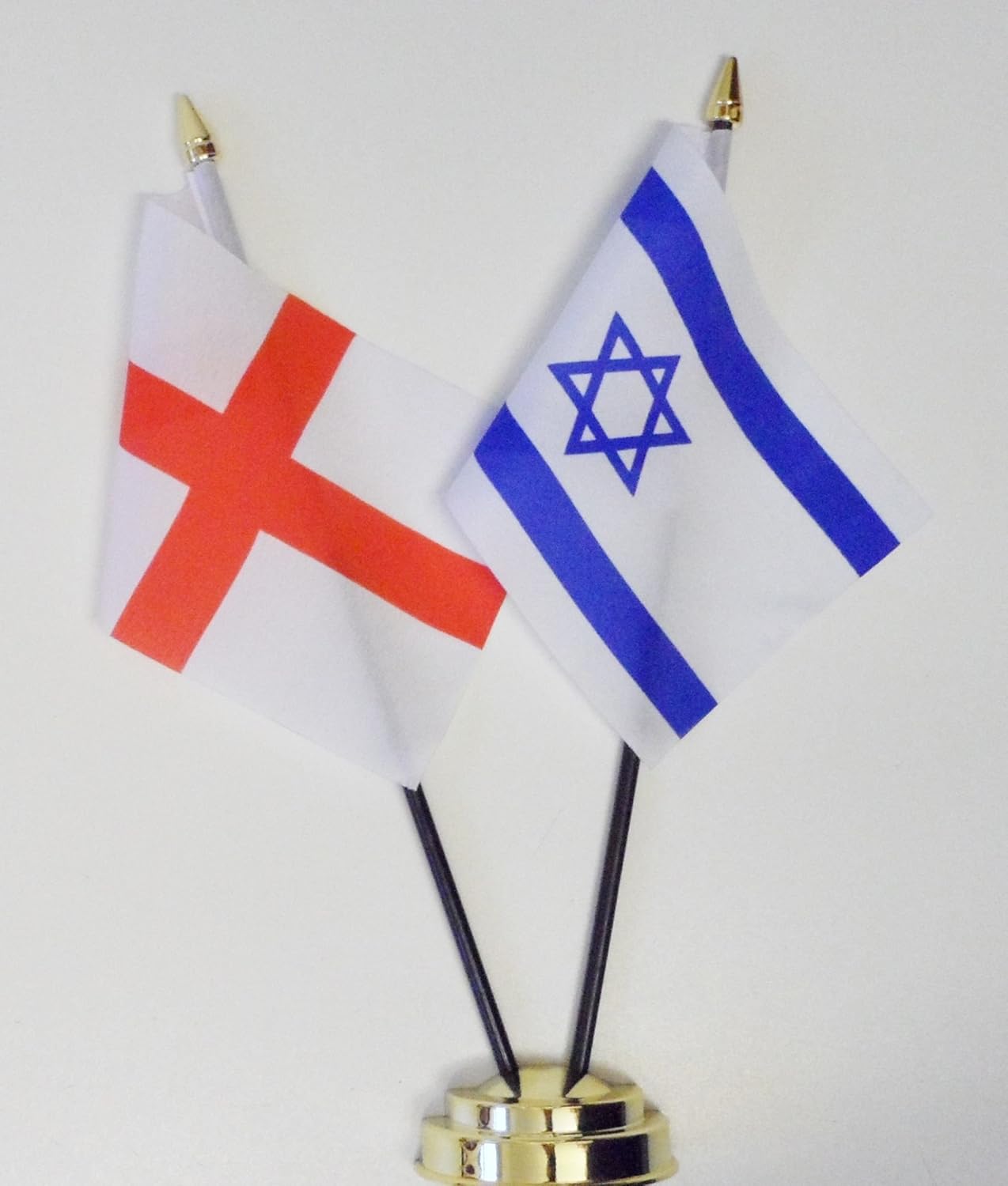 Amazon.com: England & Israel Friendship Table Flag Display 25cm (10 ...