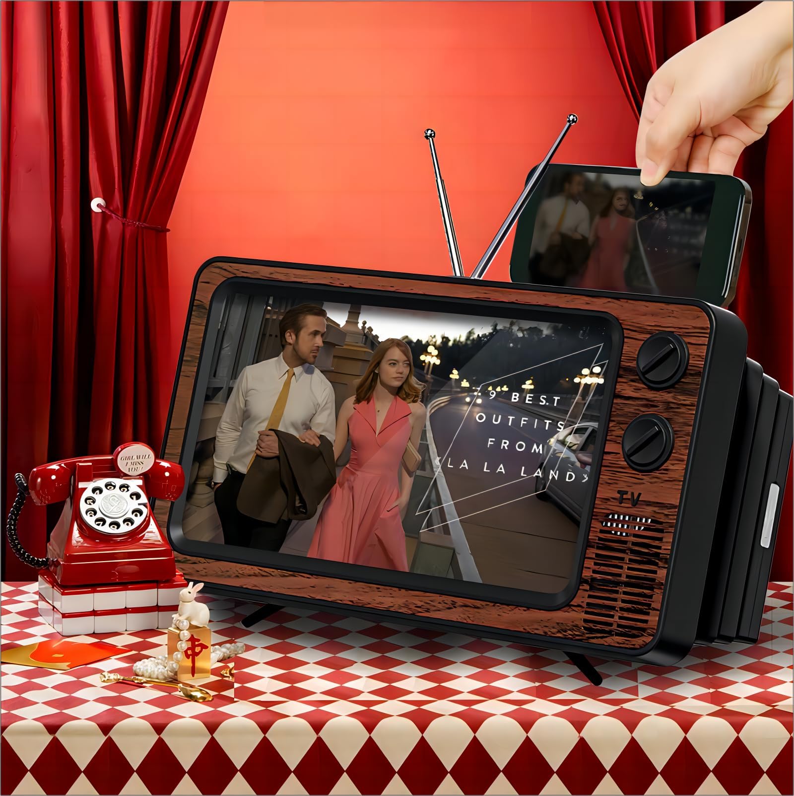 Amazon.com: Phbfdj HD 3D Mobile Phone Screen TV Magnifier Amplifier ...