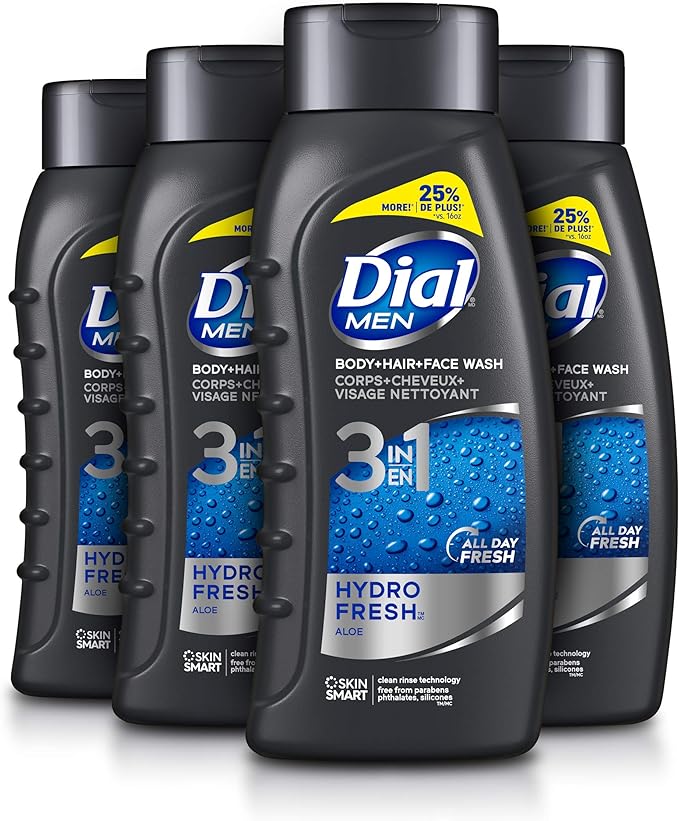 Amazon.co.jp: Dial For Men Hair + Body Wash, Hydro Fresh, 20 Ounce ...