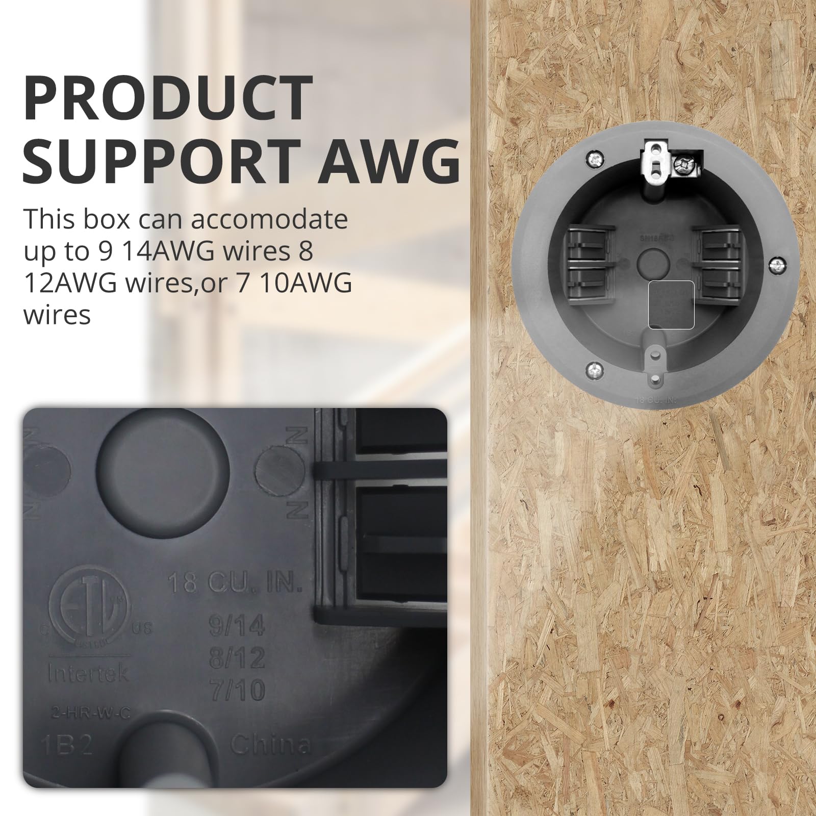 Snapklik.com : AIRTAK 12 Packs Round 18 Cu.in. PVC Old Work Round ...