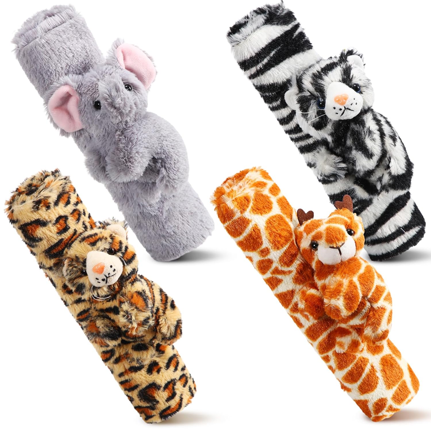Amazon.com: Datanly 4 Pcs Animal Car Seat Belt Covers Plush Seatbelt ...