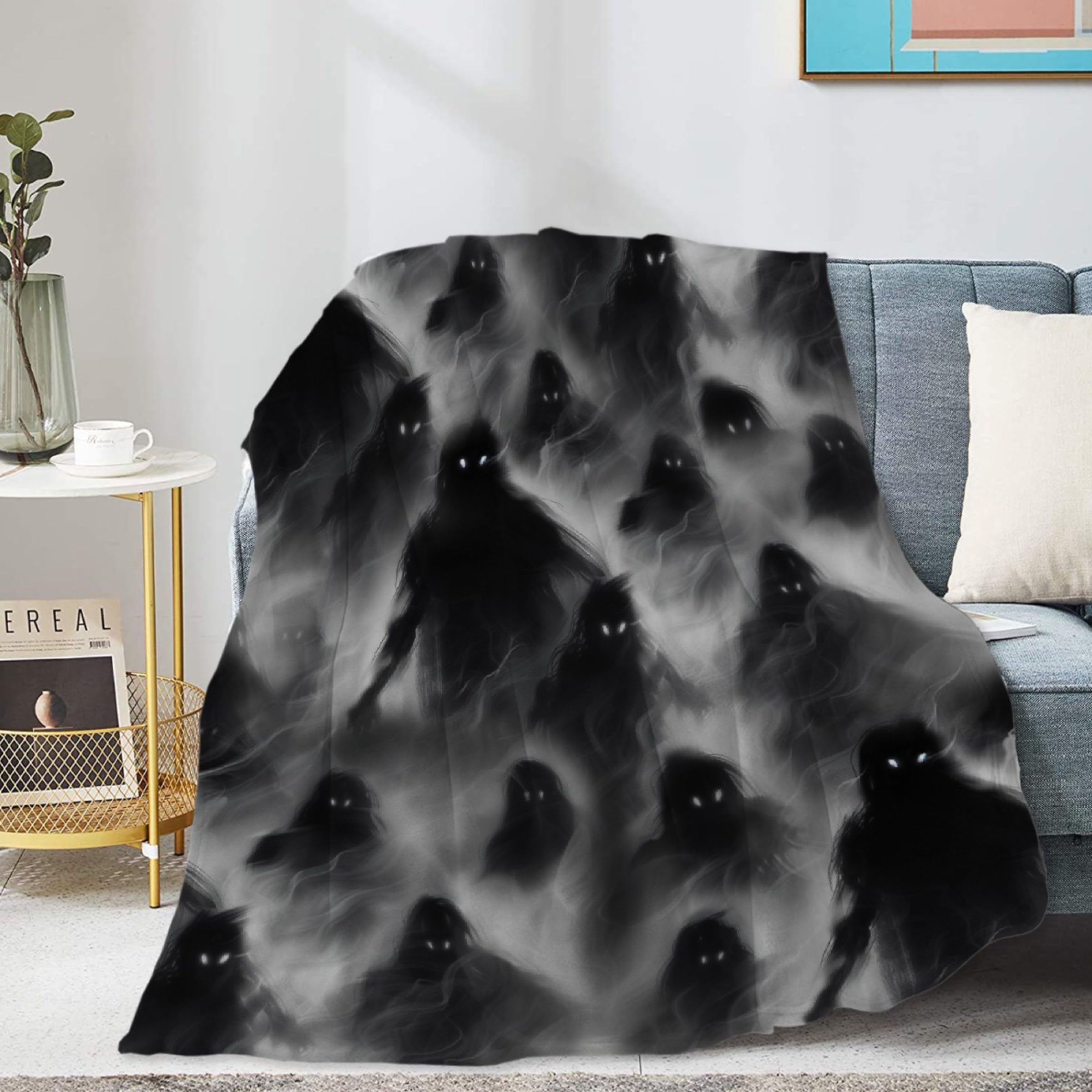 Amazon.com: JOCASA Horror Shadows Blanket Gifts Flannel Lightweight ...