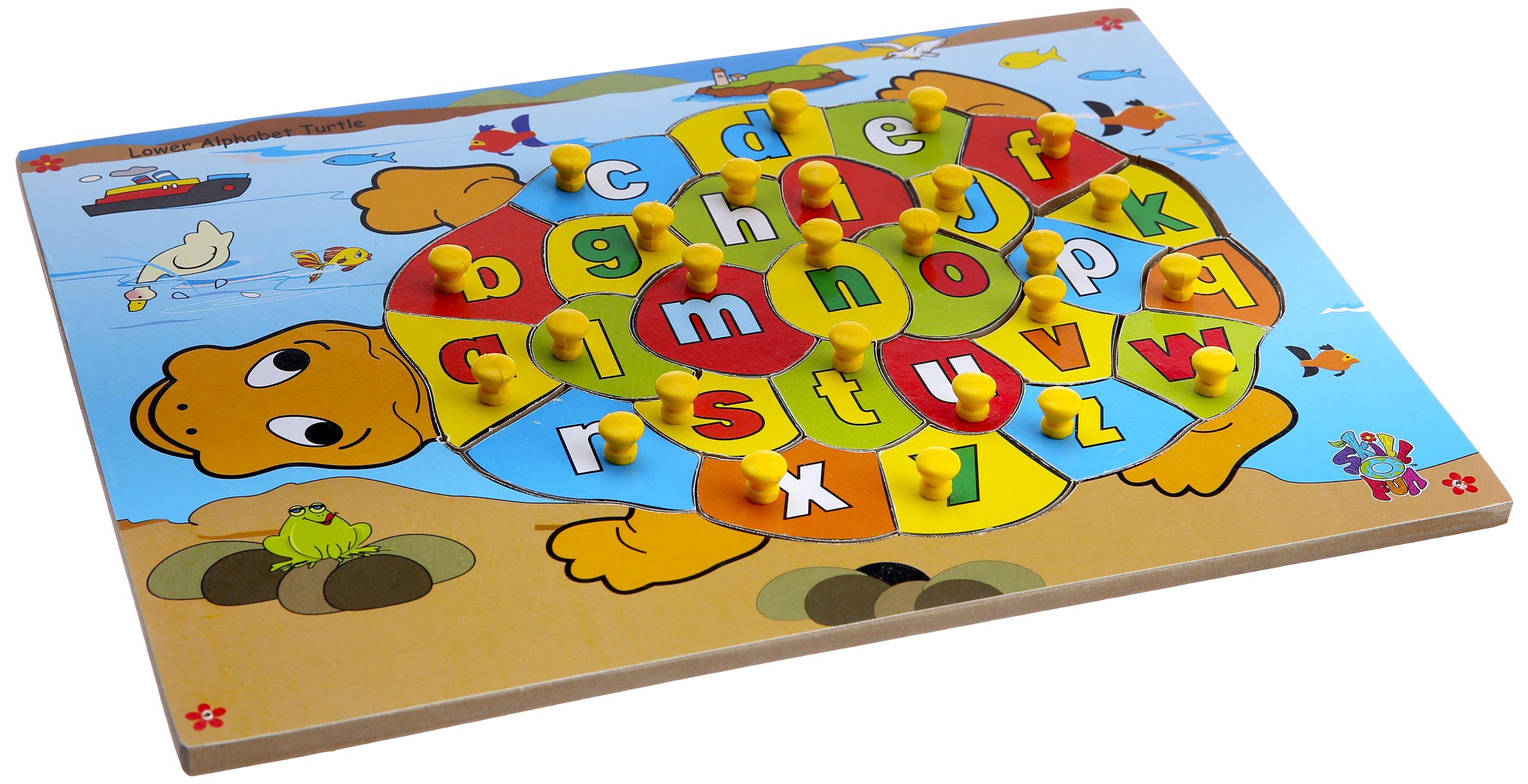 Skillofun Wooden Alphabet Turtle-Multicolor, Learn Through Play, Eco ...