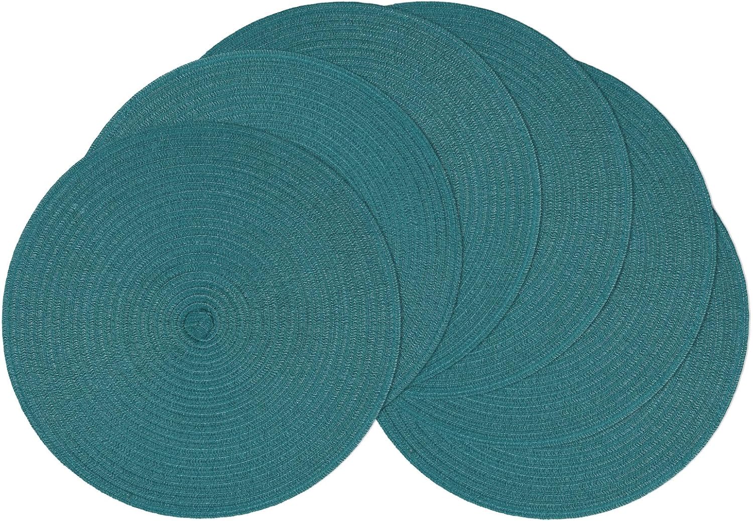 Amazon.com: SHACOS Round Placemats Set of 6 Washable 15 inch Round ...