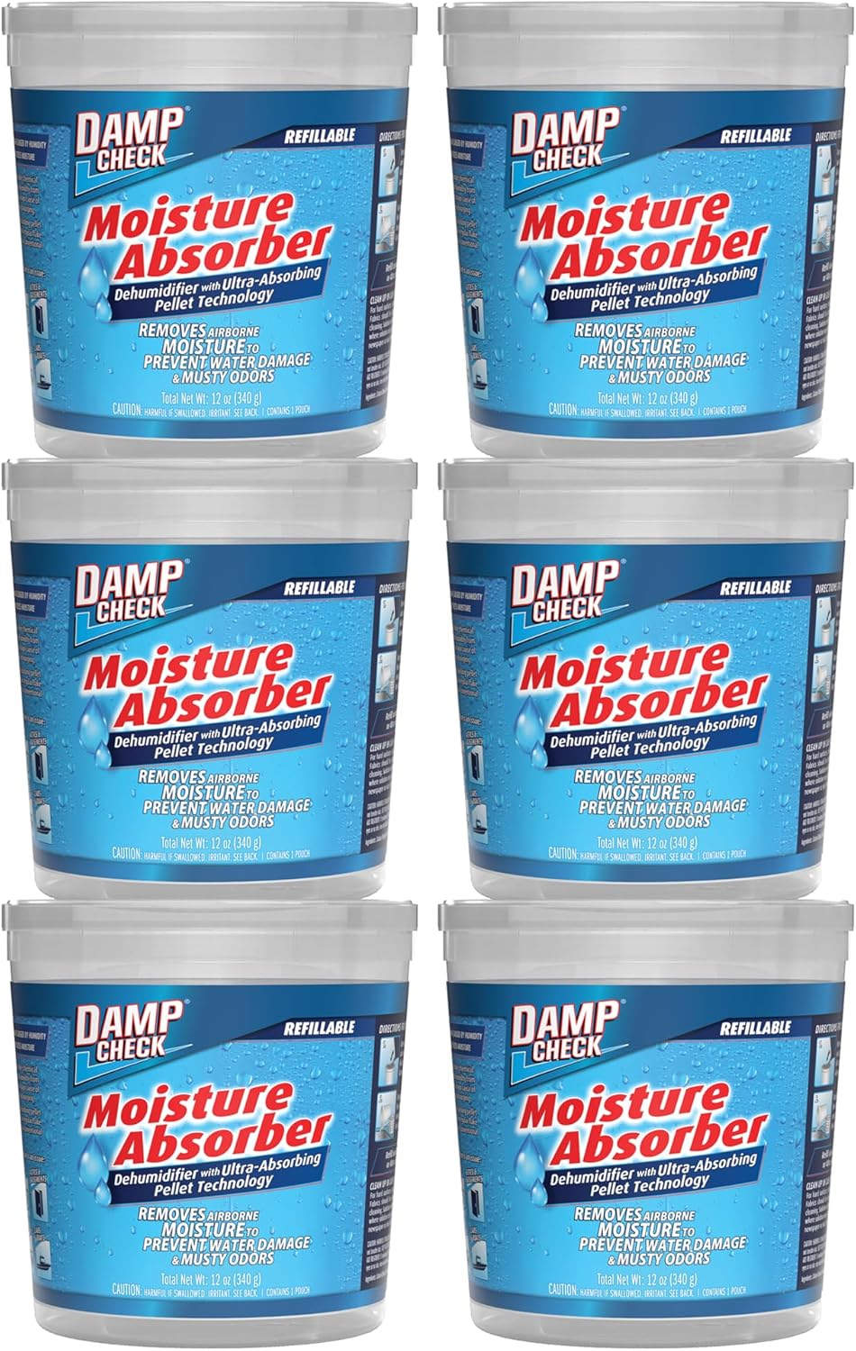 Amazon.com: Damp Check Moisture Absorber Dehumidifying Tub, 12 oz (6 ...