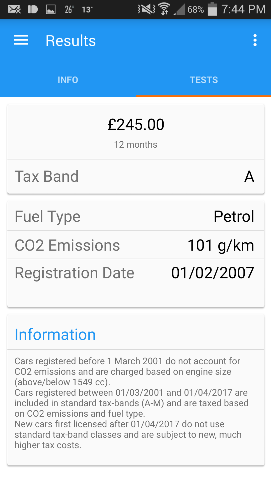 MOT History Check - App on the Amazon Appstore