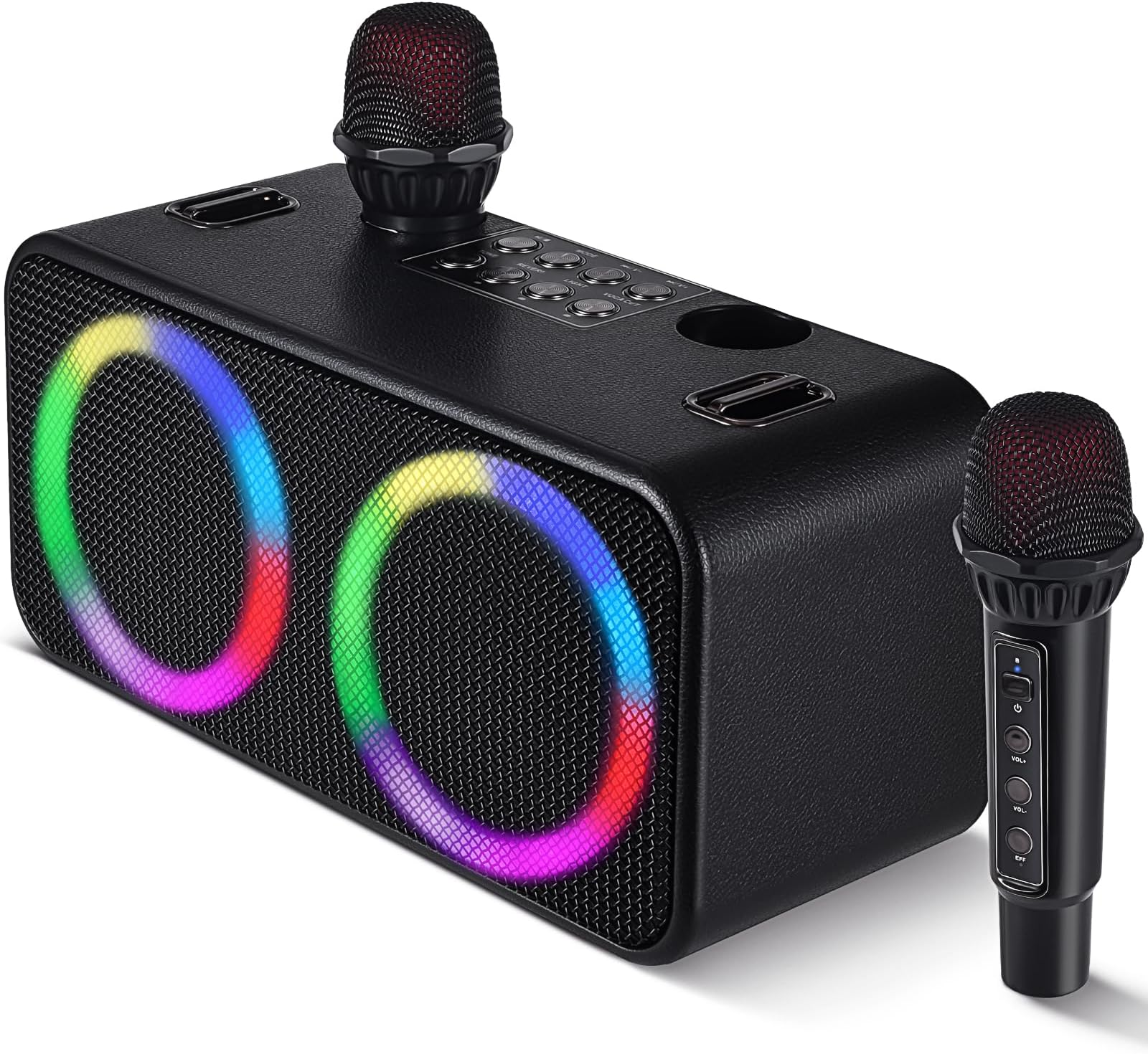 Amazon.com: Fansbe Tech Karaoke Microphone Machines Kids Adults ...
