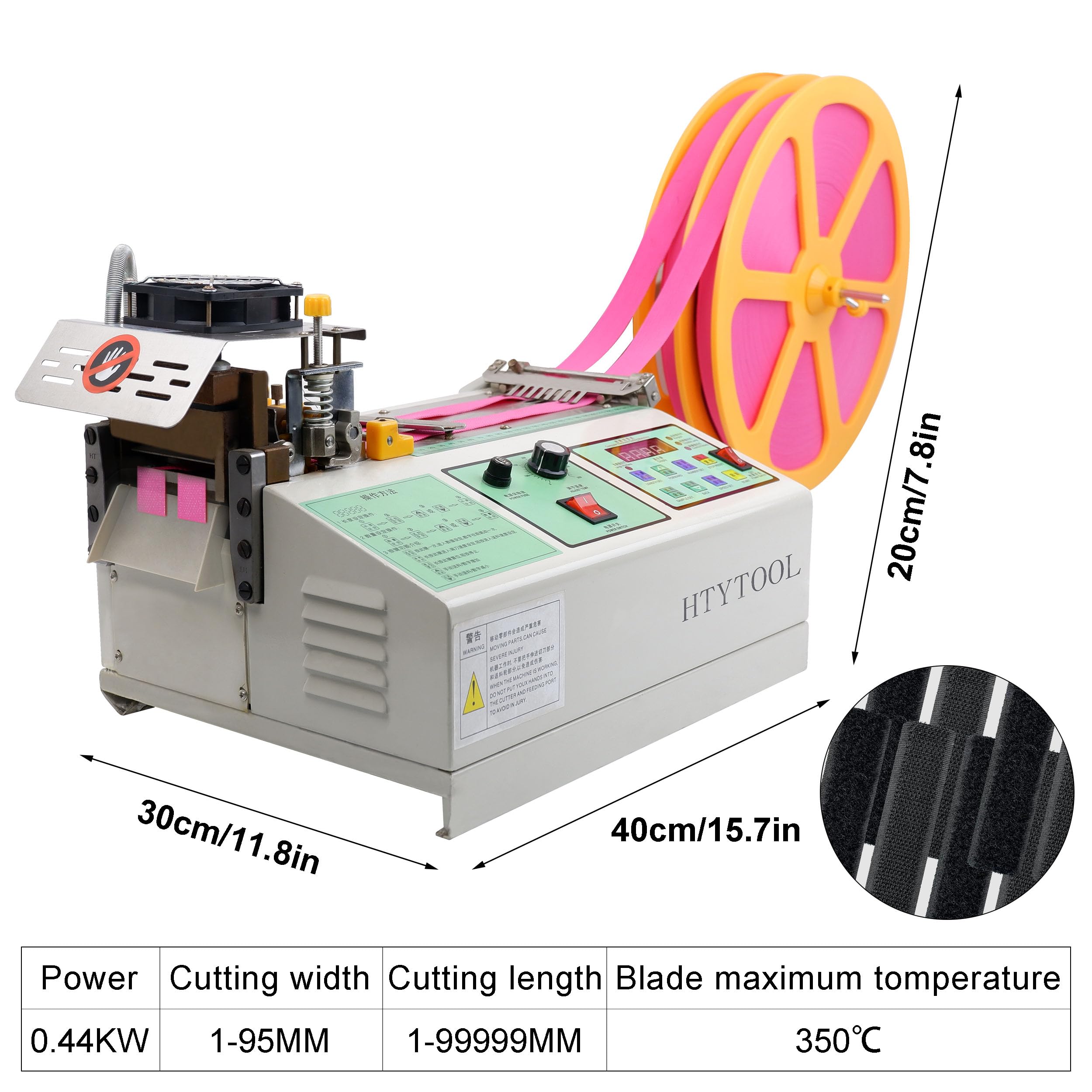 HTYTOOL Webbing Cutting Machine Rope Cutter - Adjustable Hot Knife and ...