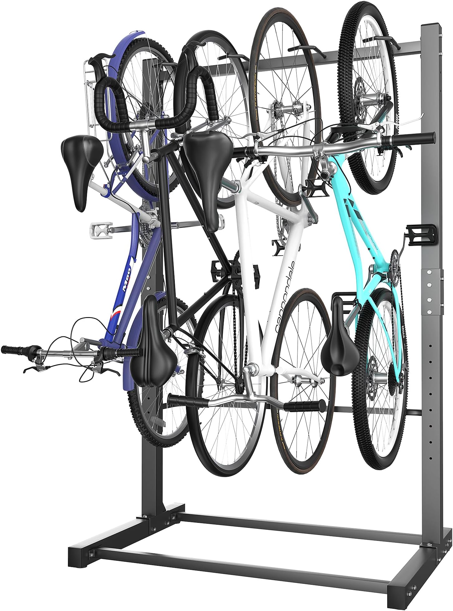 Amazon.com: HONYTA Freestanding Bike Storage Rack, Hold Up to 5 Bikes ...