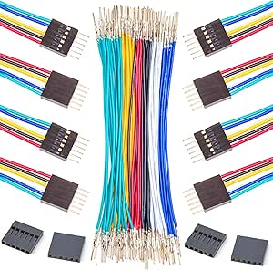 Amazon.com: Kidisoii Dupont 2.54mm Wire Male to Male Dupont Connector & 22AWG Pre-Crimped Cable ...