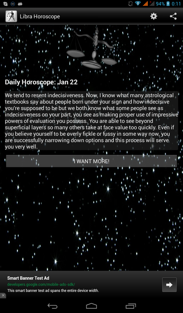 Libra Horoscope - App on Amazon Appstore