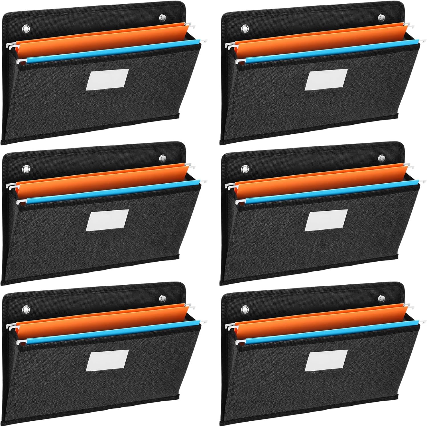 Amazon.com : Fuyoooo 6 Pack Wall Single Pocket File Organizer Holder ...