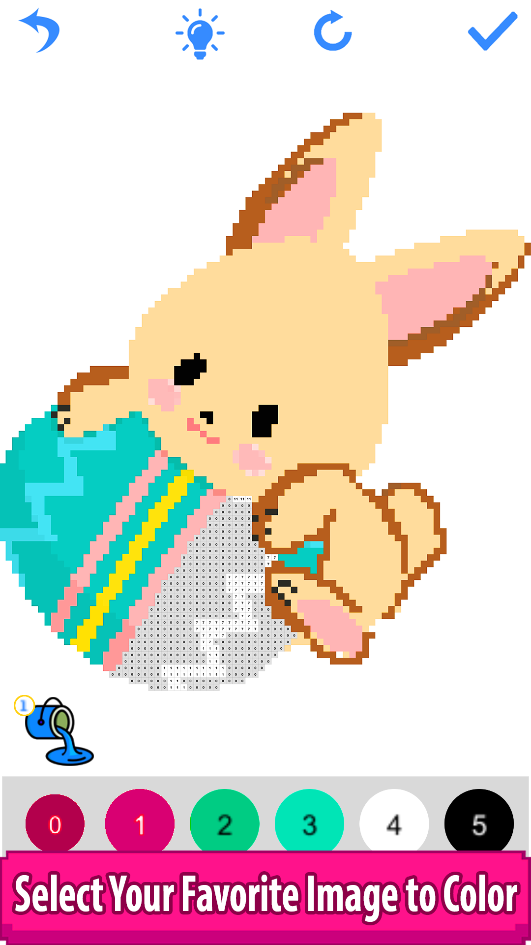 Easter Eggs Color By Number - Pixel Art Festival Coloring Book - App on ...