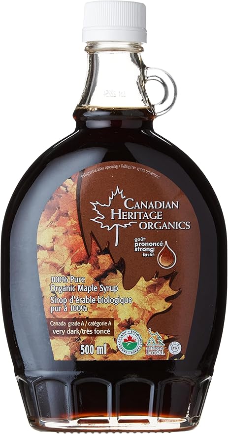 Canadian Heritage Organic Maple Syrup - Rich, Dark Flavor