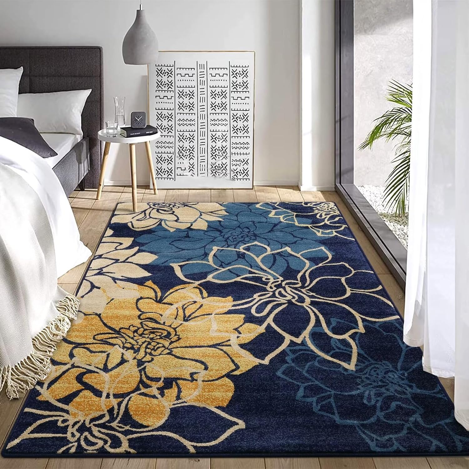 Amazon.com: WESTLOOM Area Rugs 9x12 Living Room Rug Modern Flower Area ...