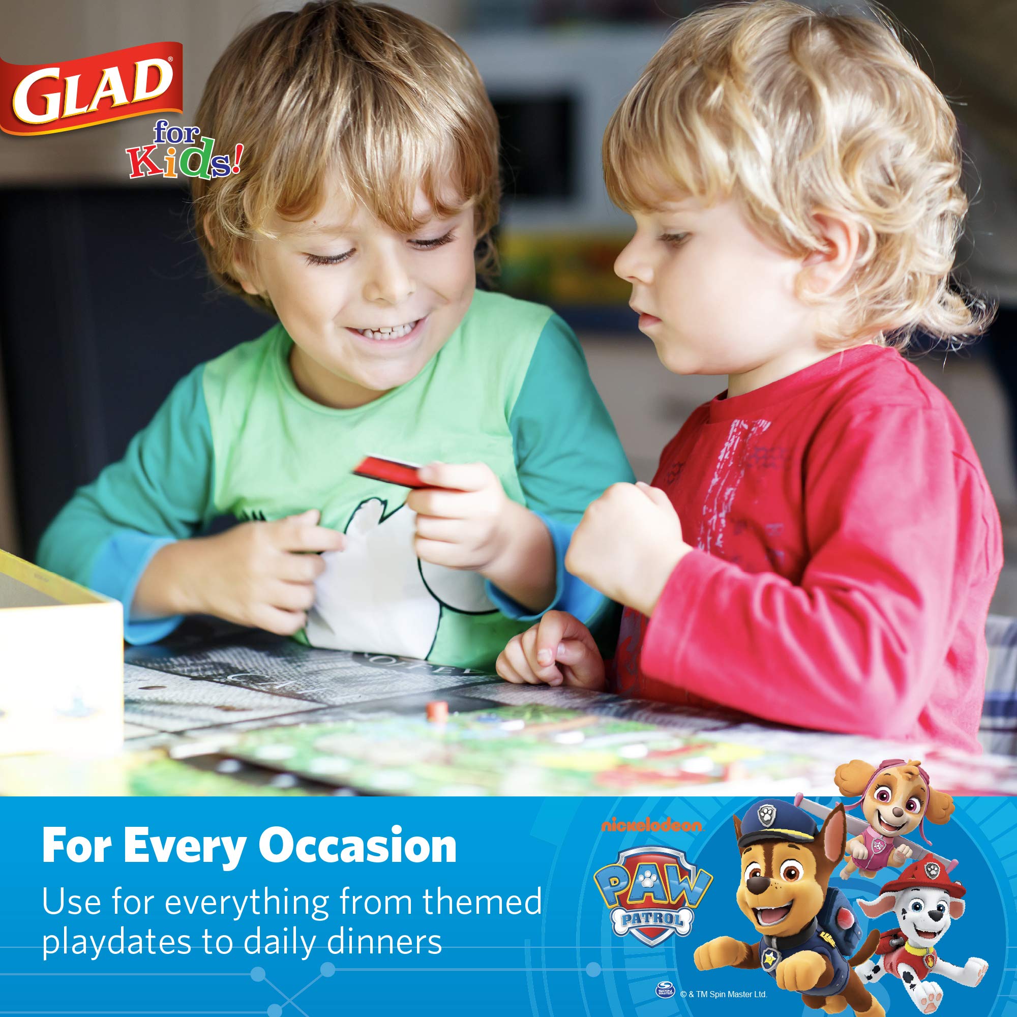 Glad for Kids Paw Patrol Emoji Paper Dispososable Plates | Paw Patrol ...