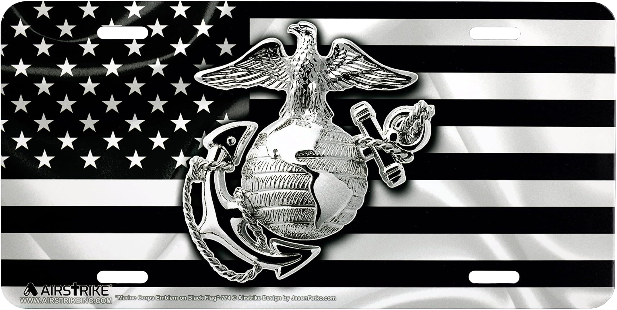 Amazon.com: Marine Corps License Plate, USMC License Plate, Marine ...