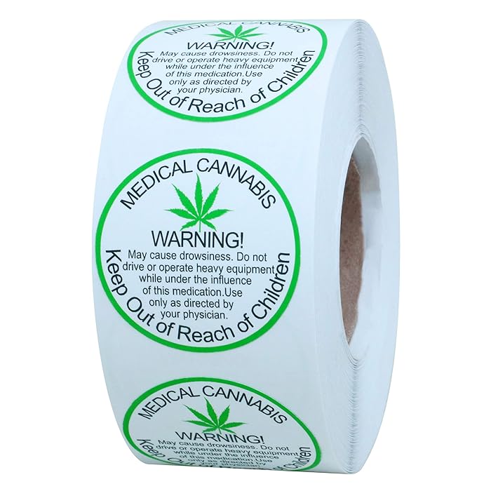 Buy Aleplay Warning Label Maple Leaf 1.5" - Keep Out of Reach of ...