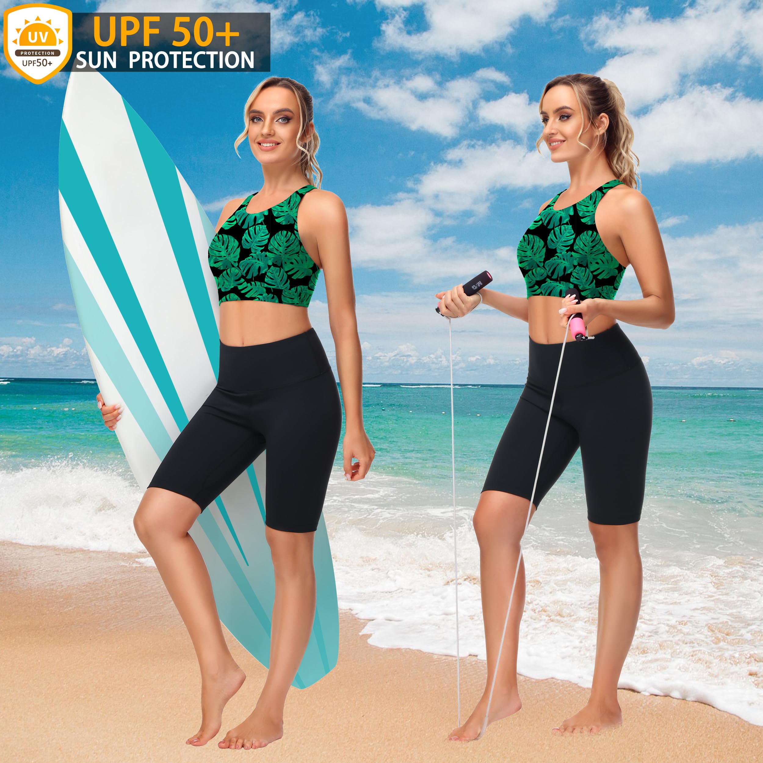 Snapklik.com : Womens Swim Bra Bikini Tops For Under Swim Shirt Sports ...