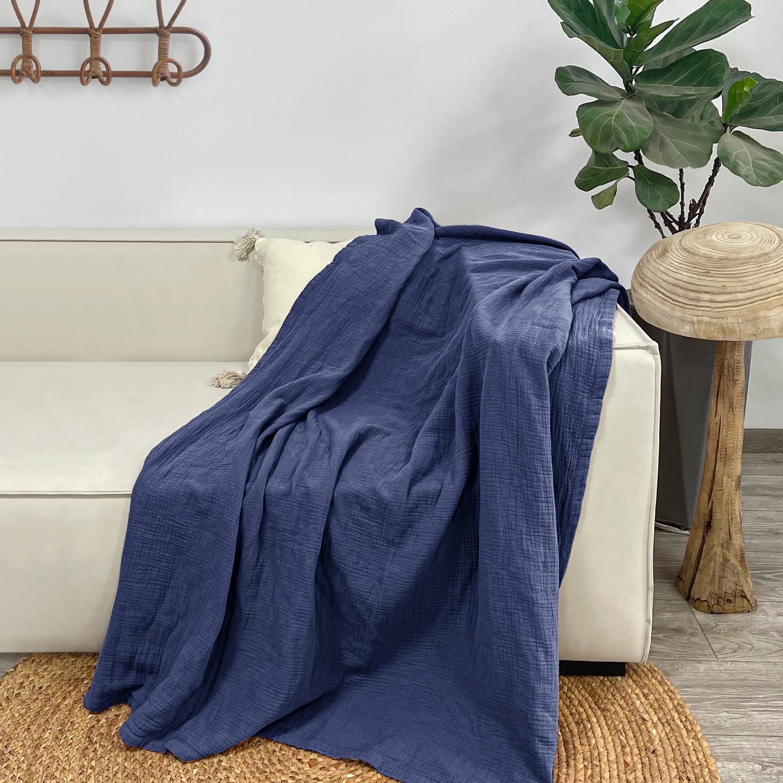 Lulu moon Muslin Blankets for Adults 55â€?x75â€? - Kids Couch Throw ...
