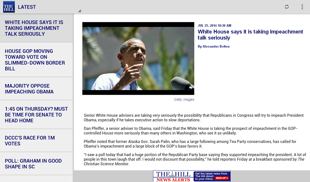 The Hill Tablet - App on Amazon Appstore